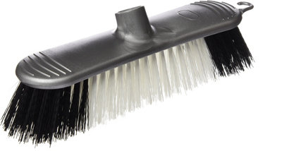 Addis Broom Head Stiff Bristle Metallic Silver (Check Handle)