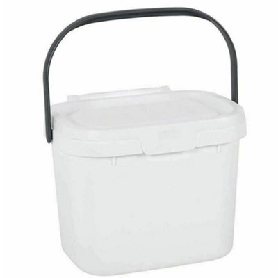 Addis Compost Caddy Bin White & Grey