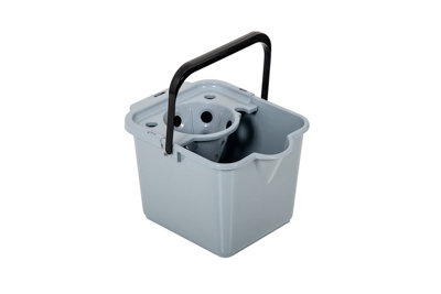 Addis Eco-Friendly 12L Recycled Plastic Mop Pail and Wringer in Light Grey