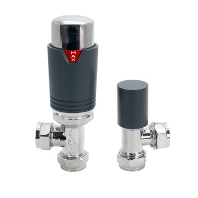 Adept KAVA TRV Angled Valves - Anthracite-Chrome