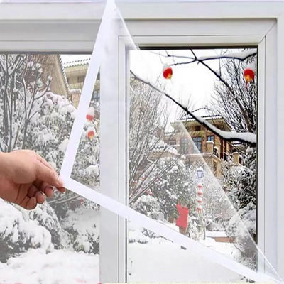 Adhesive window film, 160 cm x 160 cm, Cold protection, Thermal insulation