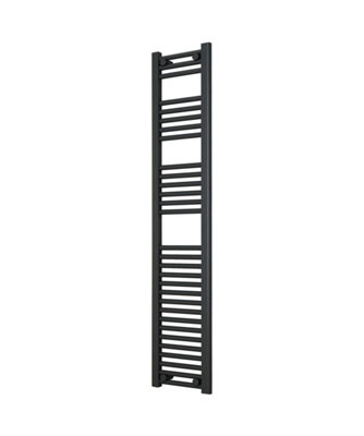 ADIGE Narrow Anthracite Towel Radiator 300mm Wide, 1500mm High