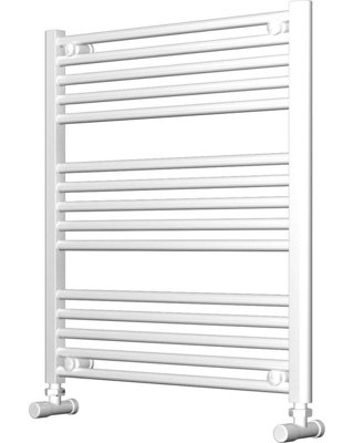 ADIGE White Heated Towel Rail - Small 700mm Wide, 750mm High