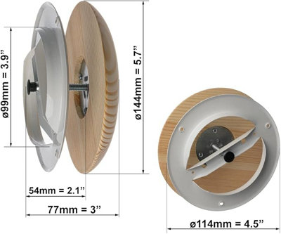 Adjustable Air Valve 100mm / 4" for Wall and Ceiling - Ventilation ...