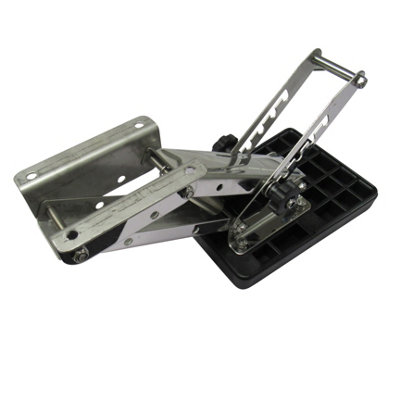 Adjustable Auxiliary Outboard Motor Bracket 40KG 20HP Black (Transom ...