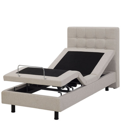 Adjustable Bed Fabric DUKE 90 x 200 cm (EU Single) Beige