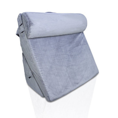 Adjustable Bed Wedge Pillow - Sloping Soft Foam Cushion with Gel ...