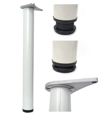 Adjustable Breakfast Bar Worktop Support Table Leg 1100mm - Colour ...