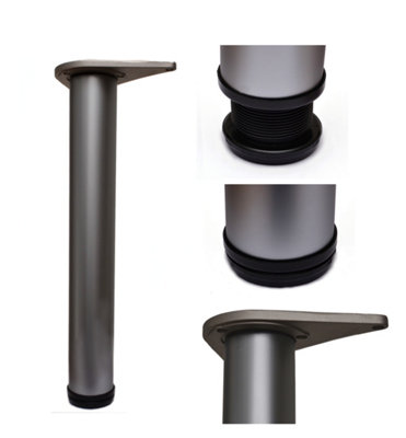 Adjustable Breakfast Bar Worktop Support Table Leg 710mm - Colour ...