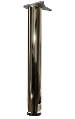 Adjustable Breakfast Bar Worktop Support Table Leg 710mm Colour Chrome Pack of 2