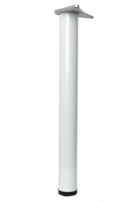 Adjustable Breakfast Bar Worktop Support Table Leg 710mm - Colour White ...
