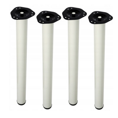 Adjustable Breakfast Bar Worktop Support Table Leg 820mm (White, 4 Pack ...