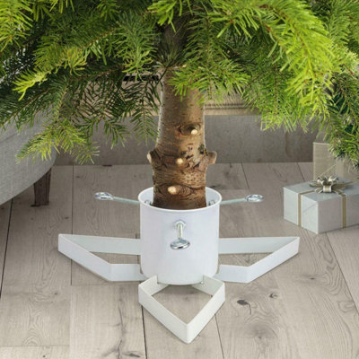 Adjustable Christmas Tree Stand Holder in Metal - Supports up to 8ft in ...