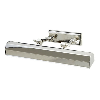 Adjustable Directional Picture Light in Highly Polished Nickel with LED ...