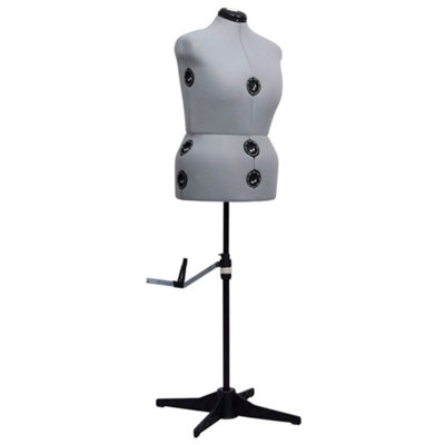 Adjustable Dress Form Female Grey L Size 44-50