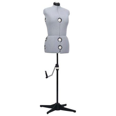 Adjustable Dress Form Female Grey M Size 40-46