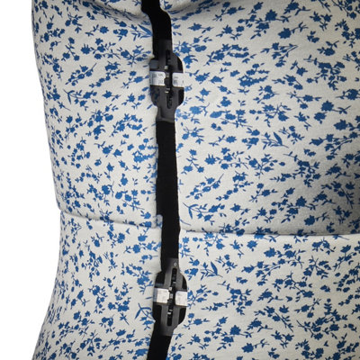 Adjustable Dressmakers Dummy - Wooden Stand Small 10-16 Ditsy Blue