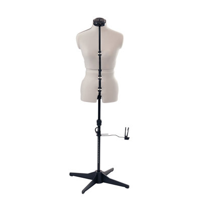 Adjustable Dressmaking Dummy - Grey - UK 10-18 Sew Stylish SW150-GREY