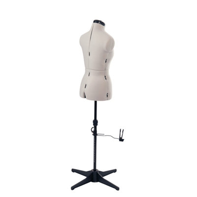 Adjustable Dressmaking Dummy - Grey - UK 10-18 Sew Stylish SW150-GREY