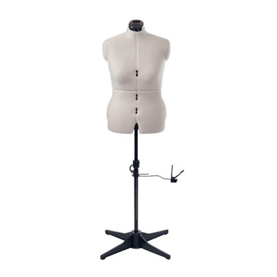Adjustable Dressmaking Dummy - Grey - UK 16-22 Sew Stylish SW151-GREY