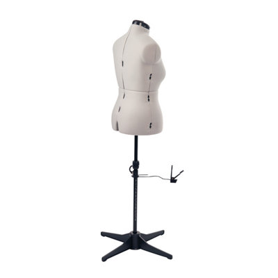 Adjustable Dressmaking Dummy - Grey - UK 16-22 Sew Stylish SW151-GREY
