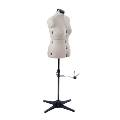 Adjustable Dressmaking Dummy - Grey - UK 16-22 Sew Stylish SW151-GREY