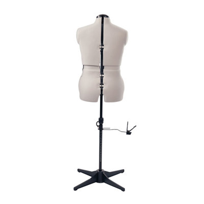 Adjustable Dressmaking Dummy - Grey - UK 16-22 Sew Stylish SW151-GREY