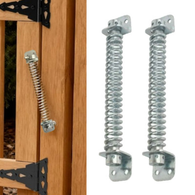 Adjustable Gate Spring Closers 10inch Automatic Self-Closing Zinc Pack of 2