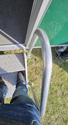 Adjustable Handrail Clamp Fitting 34MM (Zinc Plated Railing Support ...