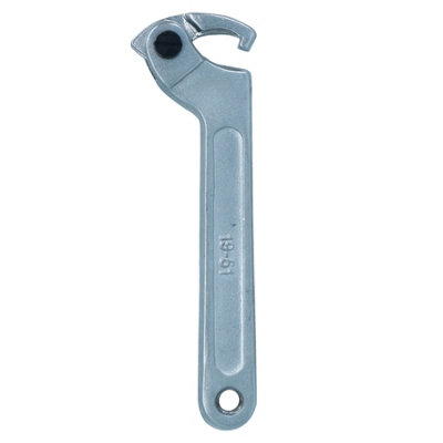 Adjustable Hook Wrench C Spanner 19mm - 50mm For Slotted Retaining Rings