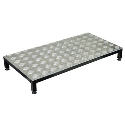 Adjustable Lightweight Aluminium Half Step for Easy Access - 190kg Capacity