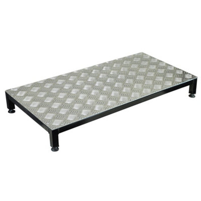 Adjustable Lightweight Aluminium Half Step for Easy Access - 190kg Capacity