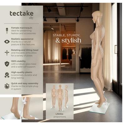 Adjustable Mannequin in Full Body Life Size with Realistic Proportions ...