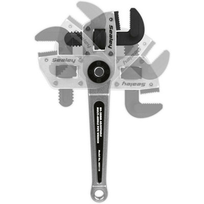 Adjustable Multi-Angle Pipe Wrench - 9mm to 38mm Capacity - Hardened ...