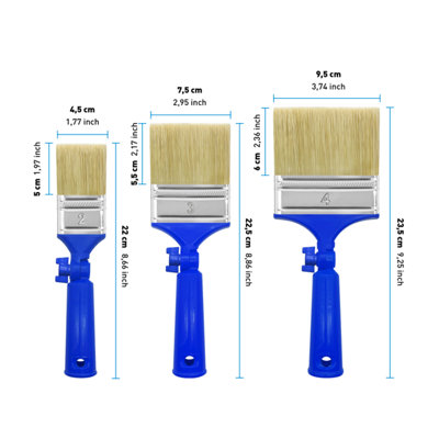 Adjustable Paint Brush Set, 3 Pack, 2, 3, 4 inches, Multi Angle Brushes ...