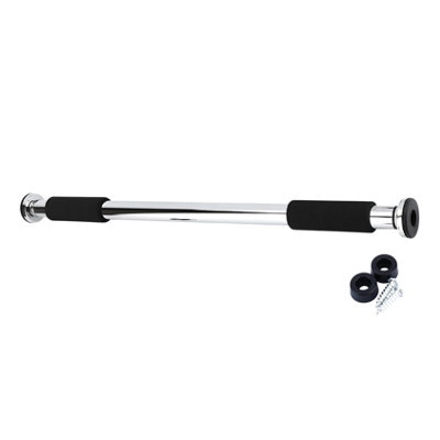 Adjustable Pull Up Bar for Doorway - Gym Workout Equipment with Chrome ...