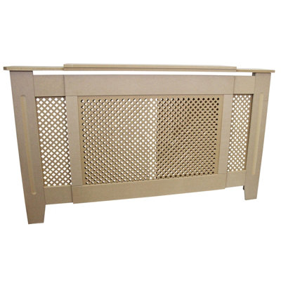 Adjustable Radiator Cover MDF Unfinished 1400mm - 1920mm at B&Q
