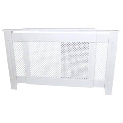 Adjustable Radiator Cover MDF White 1400mm 1920mm