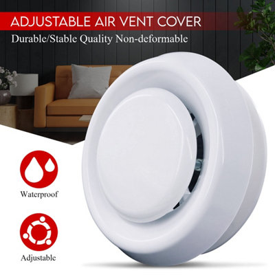 Adjustable Round Ventilation Diffuser Extract Air Valve Circular ...