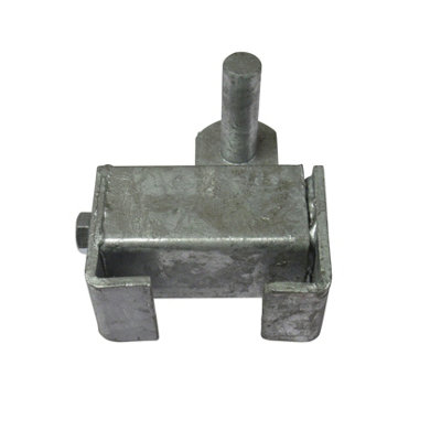 Adjustable RSJ Gate Hanger with 19MM Pin (Suits 4" - 7" Girder Galvanised)