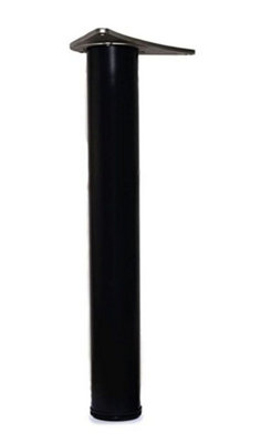 Adjustable table worktop leg 60 x 710 black