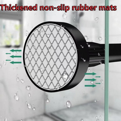 Adjustable Telescopic Pole No Drill1.9m Extendable Hanging Rod Bathroom ...