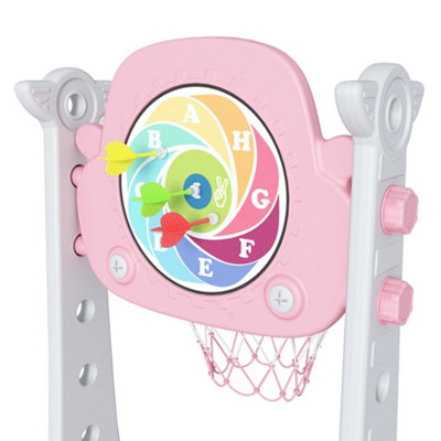 Adjustable Toddler Basketball Stand Set with Drawing Board with Story ...