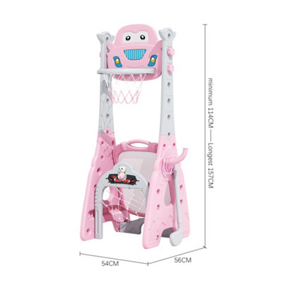Adjustable Toddler Basketball Stand Set with Drawing Board with Story ...
