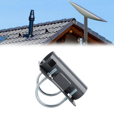 Adjustable U-Shaped Stainless Steel Aerial Mast Pipe Bracket for 30mm ...
