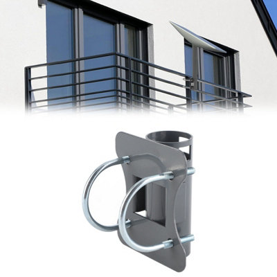 Adjustable U-Shaped Stainless Steel Aerial Mast Pipe Bracket for 30mm ...