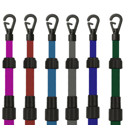 Adjustable Washing Line Prop Pole, Multi-Colored, 6-Pack, Heavy Duty ...