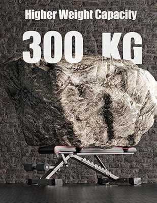 Adjustable Weight Bench, 300KG Foldable Workout Bench