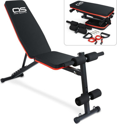 Adjustable Weight Bench - Utility Incline Decline Flat Foldable Bench ...