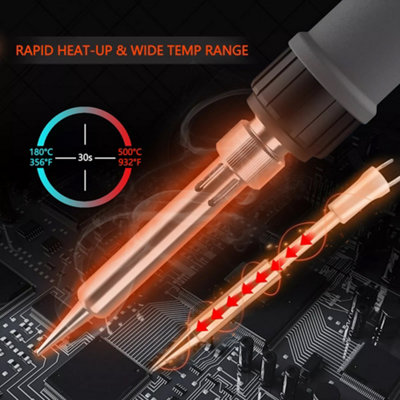 Adjustable Wire 90W Soldering Iron Kit Electronics Welding Irons Solder ...